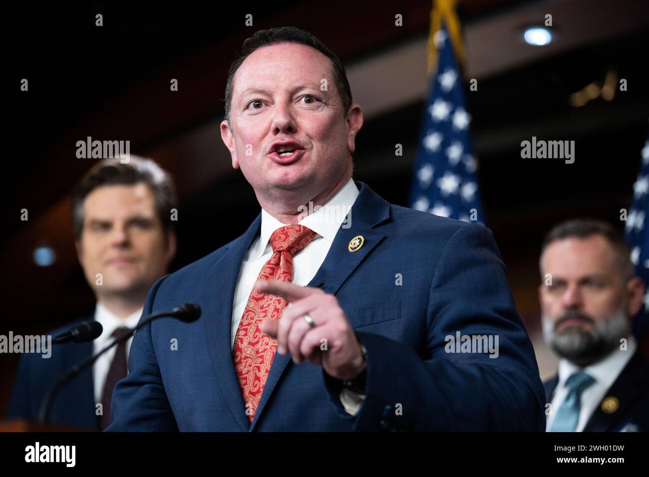 UNITED STATES - FEBRUARY 6: Rep. Eric Burlison, R-Mo., speaks during a ...