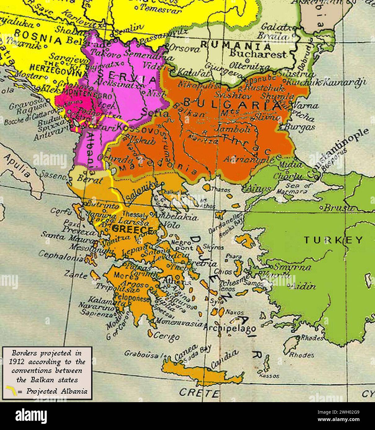 The balkans 1912 hi-res stock photography and images - Alamy
