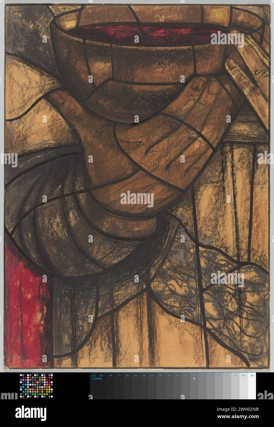 Design for window in the Noordertransept in the Dom in Utrecht, c. 1934 ...