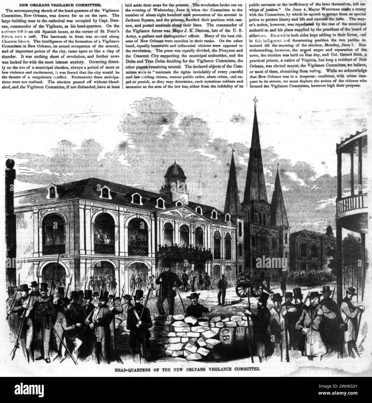 Ballou's Pictorial - New Orleans Vigilance Committee 1858 - crop story ...