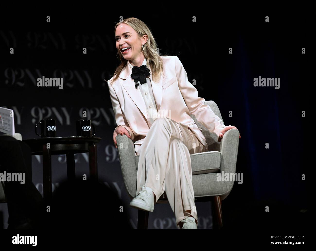 Emily Blunt discussing the film "Oppenheimer" at The 92nd Street Y on ...