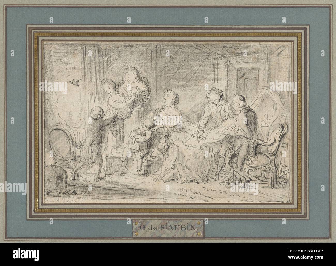 Dame can be presented with a design, Gabriel Jacques de Saint -Aubin ...