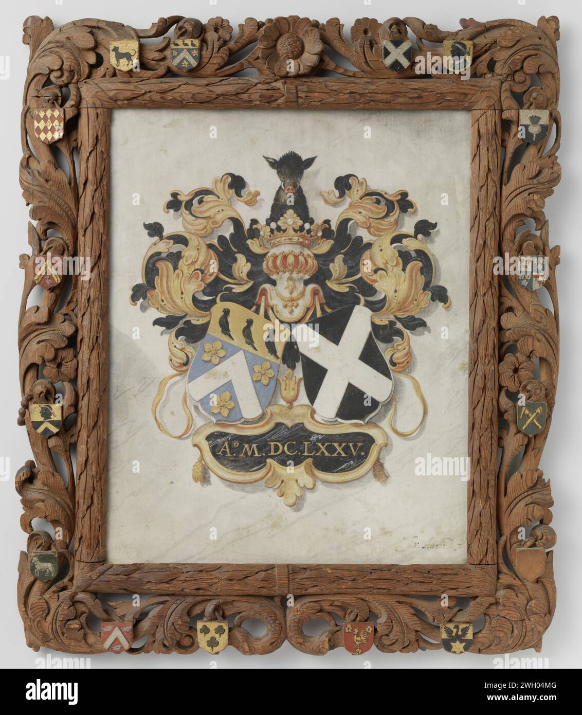 The alliance weapons of Jan Boudaen Courten and Anna Maria Hoeufft ...