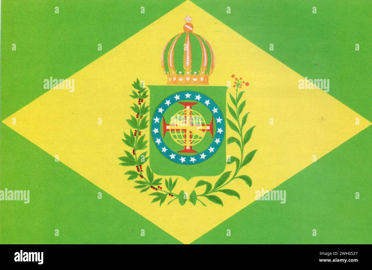 Bandeira oficial do Império do Brasil Stock Photo - Alamy