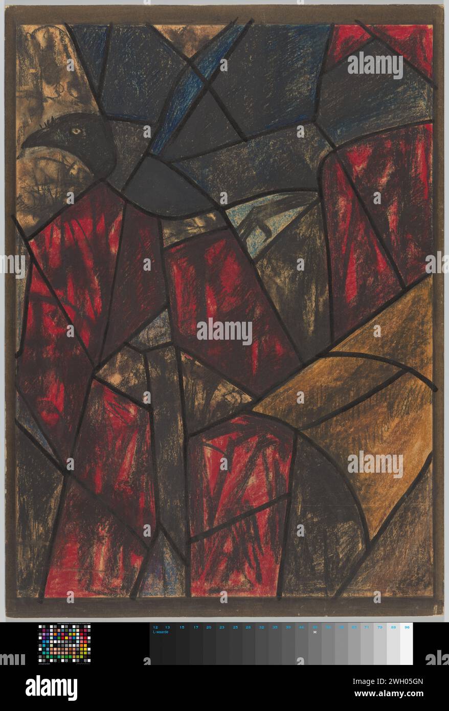 Design for window in the Noordertransept in the Dom in Utrecht, c. 1934 ...