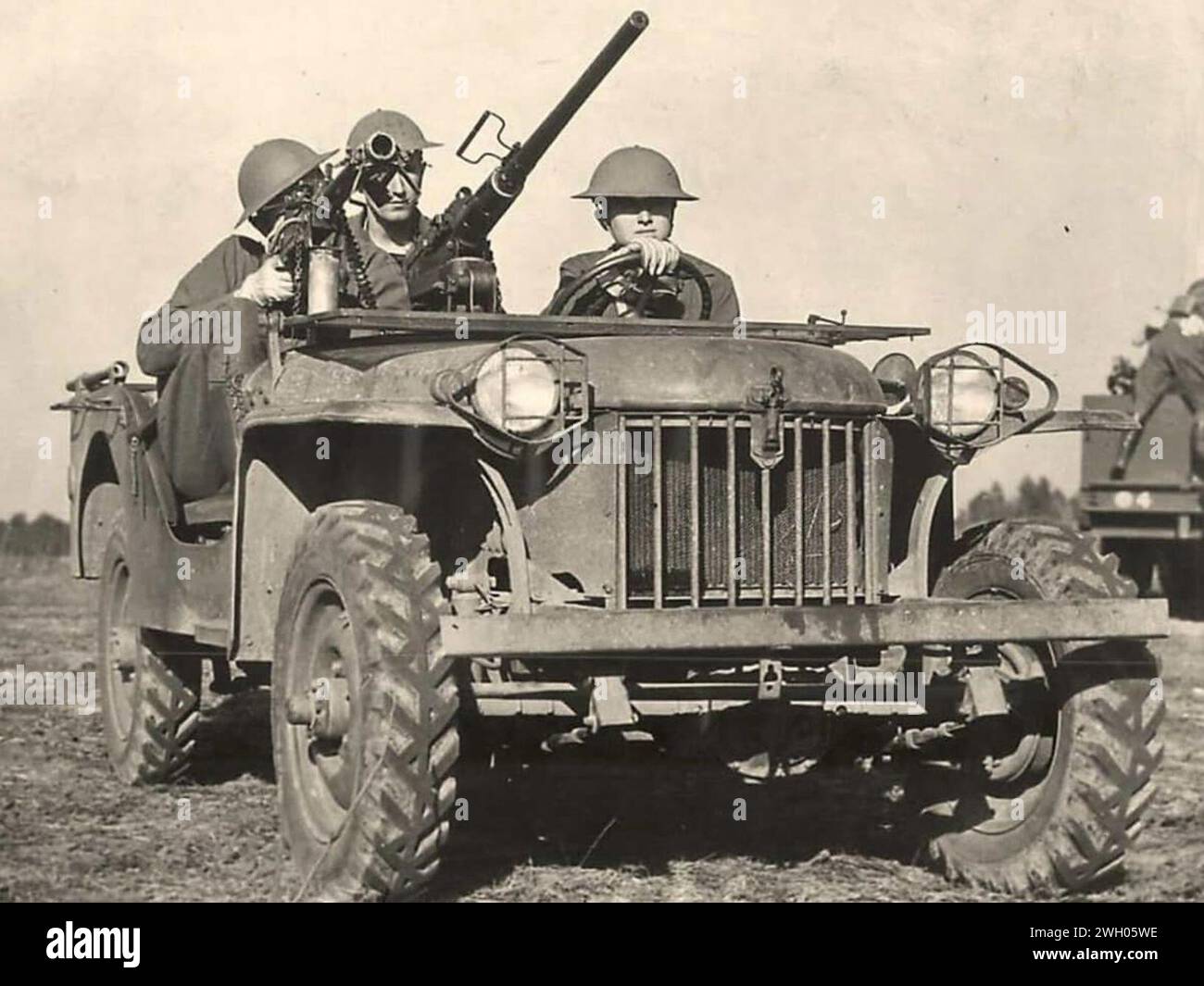 Bantam Mk II (BRC 60) armed with one .30- & .50-cal.machine gun each ...