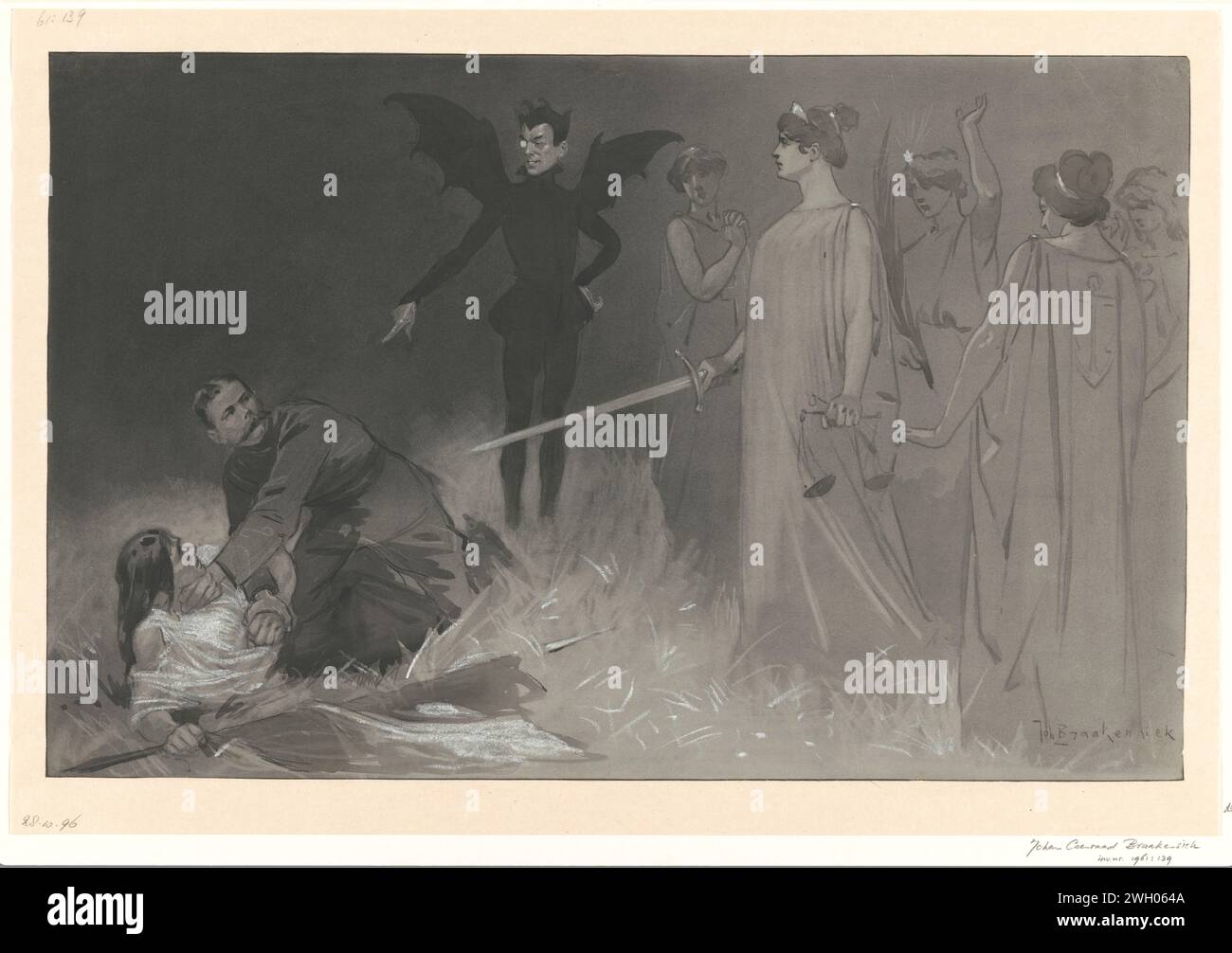 Chamberlain, Like the Devil, and Kitchener in a political allegory at ...