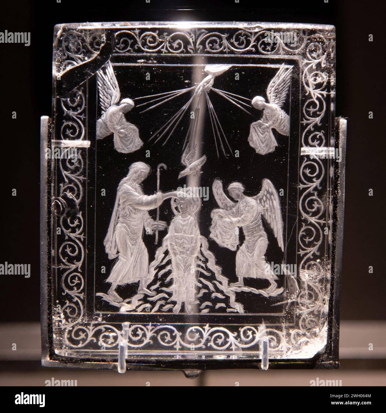Baptism of Christ intaglio MARouen inv473A Stock Photo - Alamy