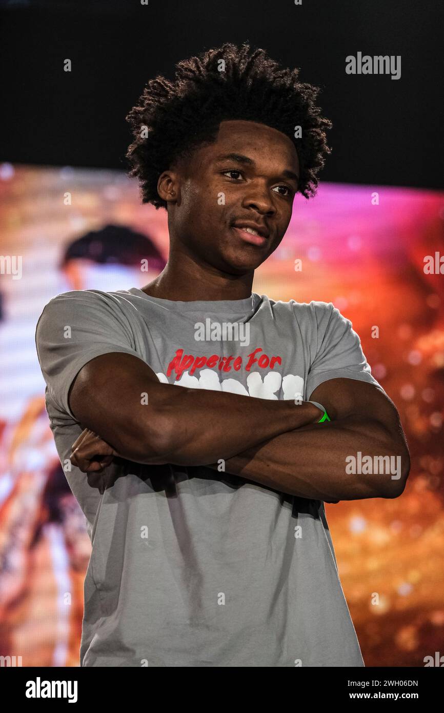 Las Vegas, Nevada, USA. 6th Feb, 2024. Lightweight prospect Abdullah ...