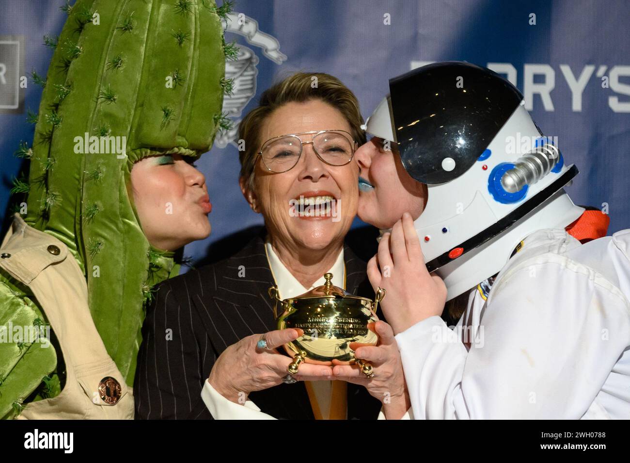 Cambridge, Massachusetts, USA. 6th Feb, 2024. Actress Annette Bening is ...