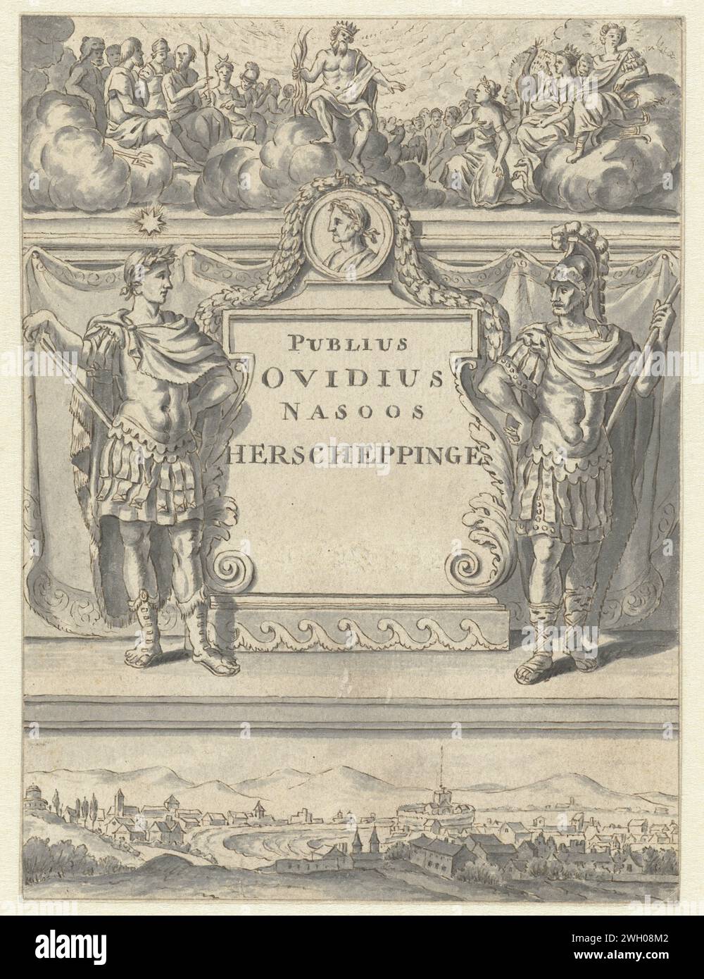 Title page of 'Publius Ovidius Nasoos Herschepinge', Anonymous, Abraham ...