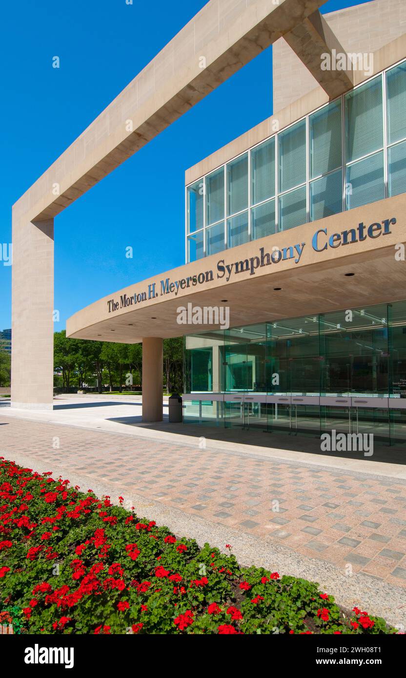 Morton H. Meyerson Symphony Center, built 1989 designed by I. M. Pei ...