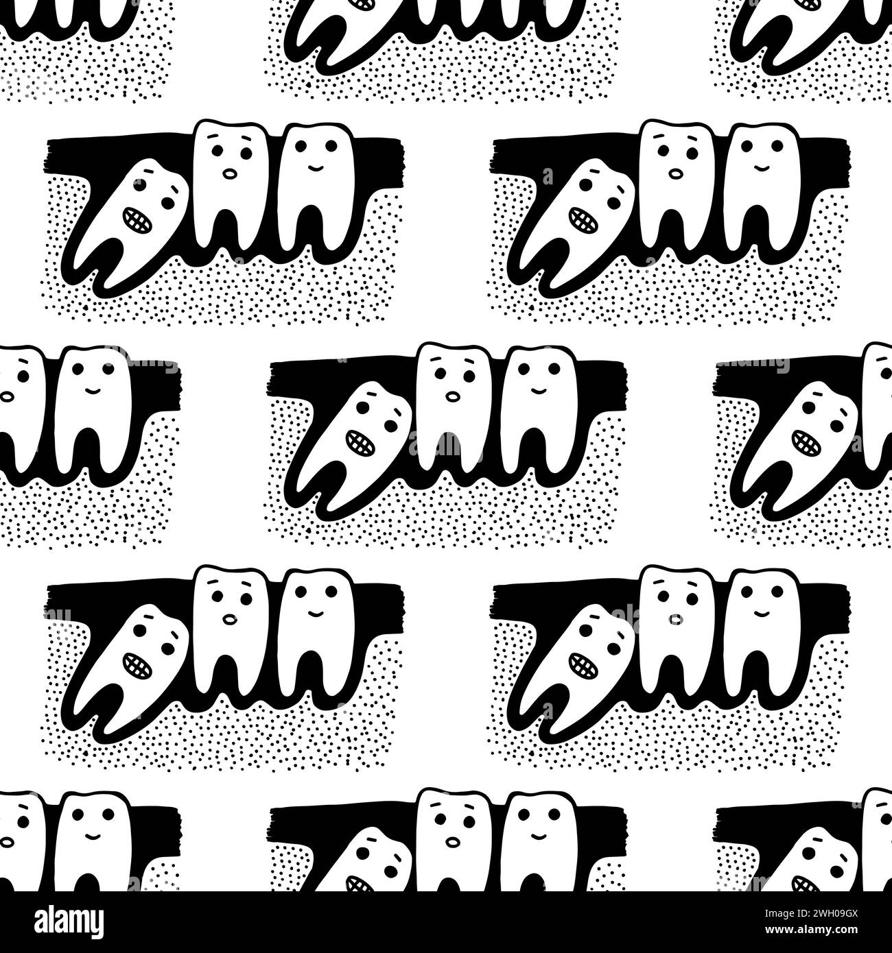 Wisdom teeth seamless pattern. Stomatology Stock Vector Image & Art - Alamy