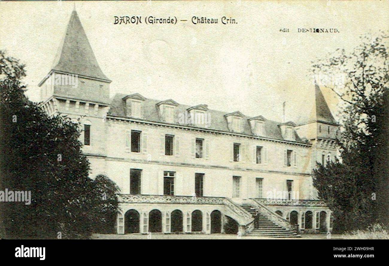 Baron - château de Crin 2 Stock Photo - Alamy