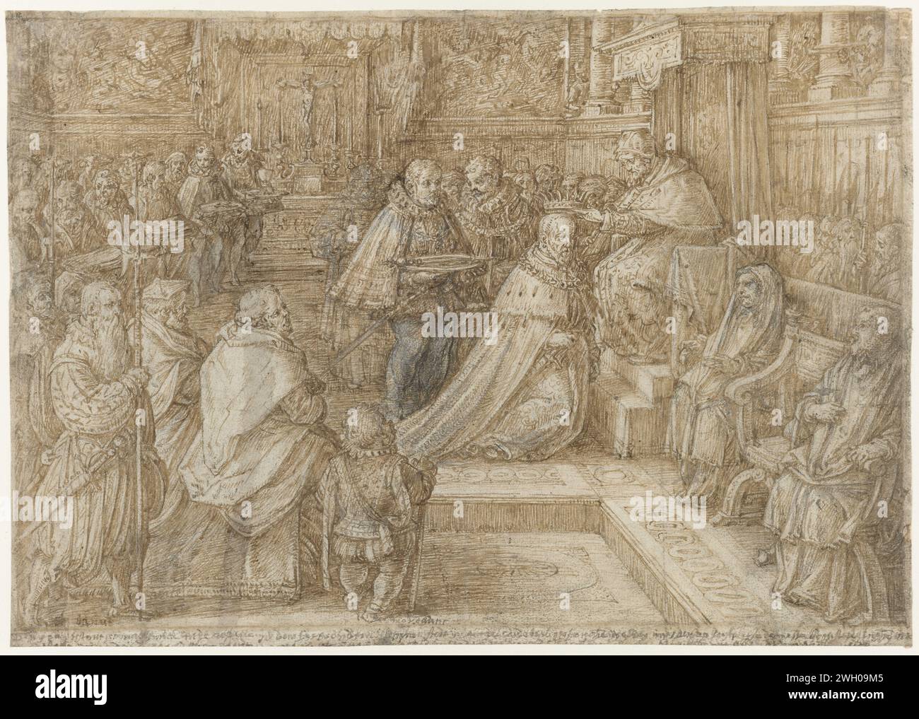 Michelangelo drawing medici chapel hi-res stock photography and images ...