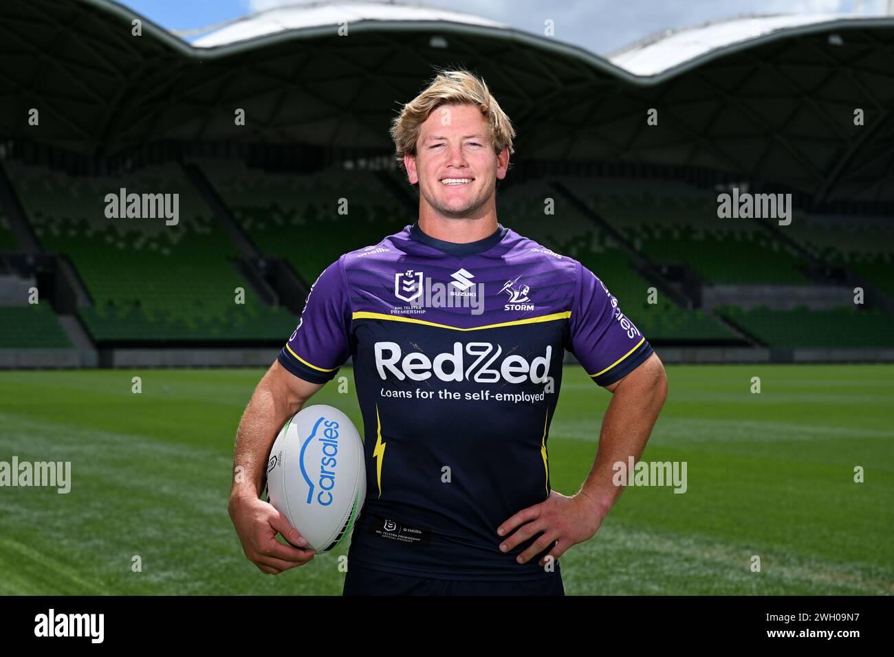 Melbourne, Australia. 07th Feb, 2024. Harry Grant of Melbourne Storm ...