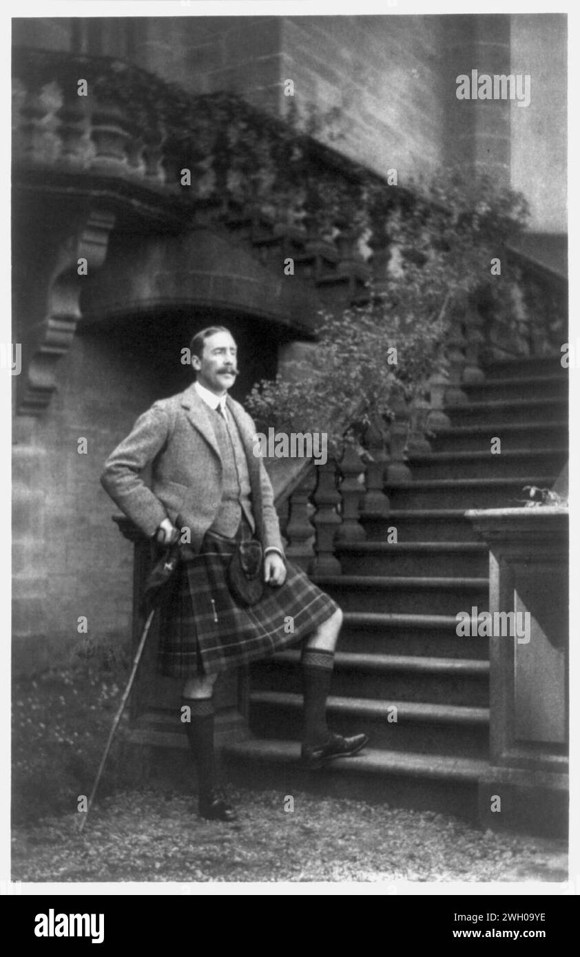 Baron Simon Joseph Fraser Lovat, full-length portrait, standing, facing ...