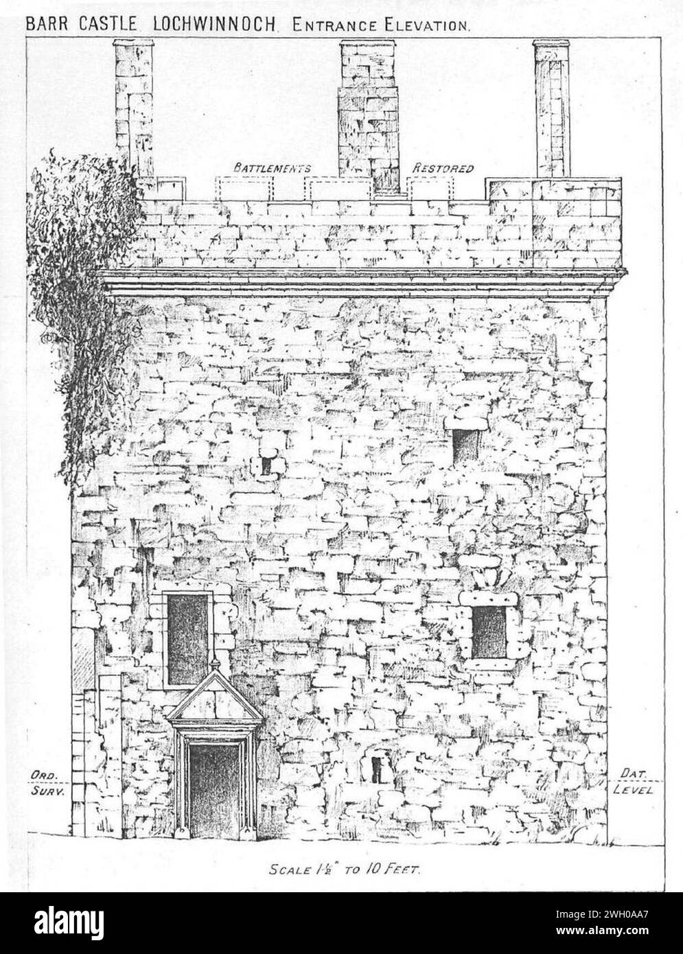 Barr Castle Survey Stock Photo - Alamy