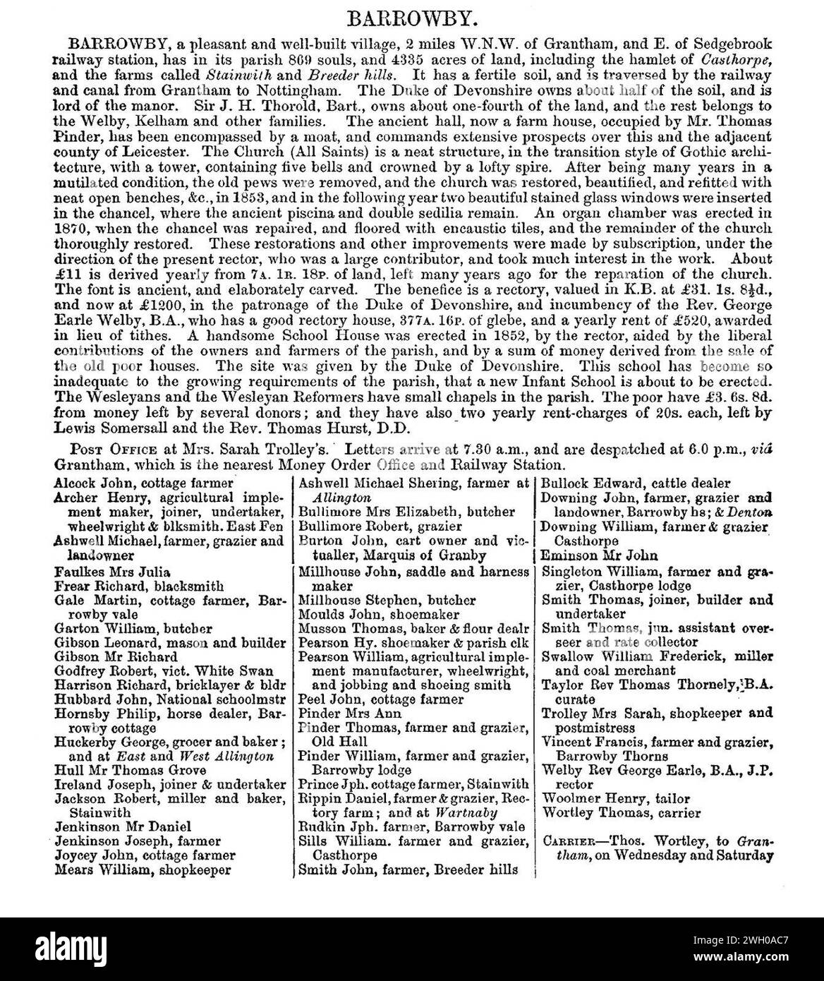 Barrowby hi-res stock photography and images - Alamy