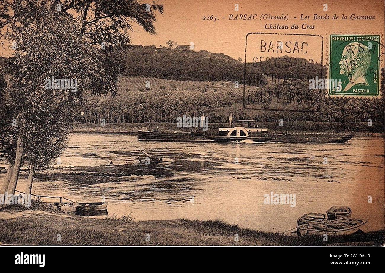 Barsac - bords de la Garonne 1 Stock Photo - Alamy
