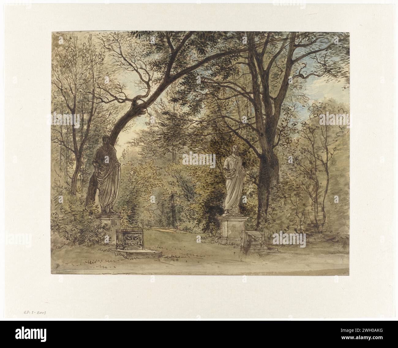 Garden statues in Chiswick Park, William Henry Hunt, 1800 - 1864 ...