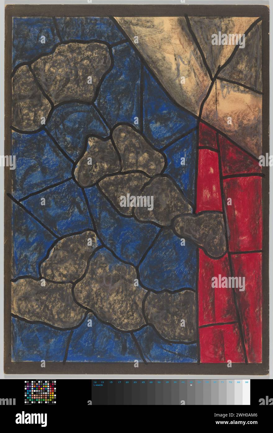 Design for window in the Noordertransept in the Dom in Utrecht, c. 1934 ...