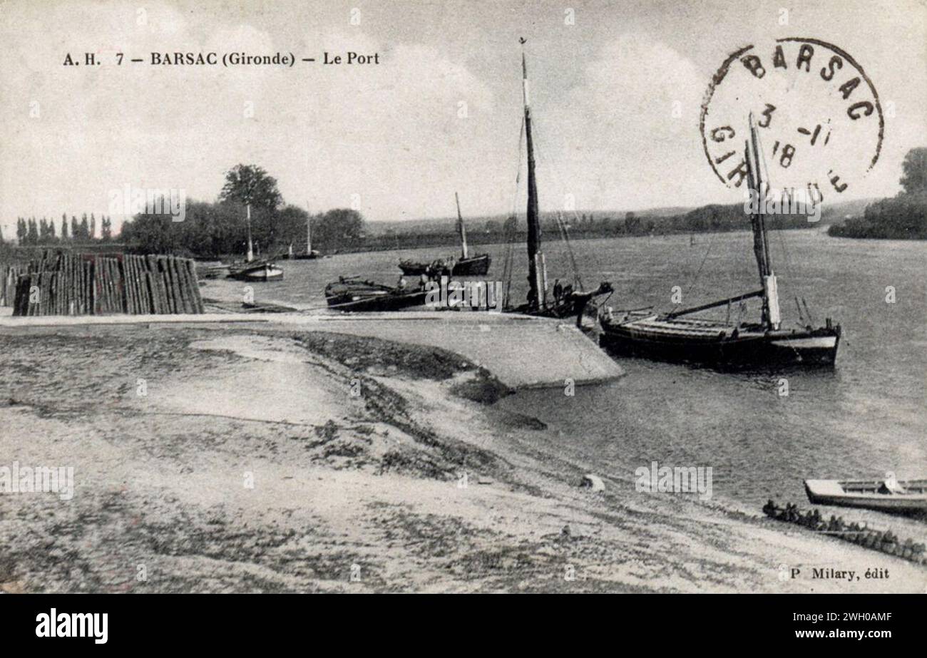 Barsac - bords de la Garonne 4 Stock Photo - Alamy