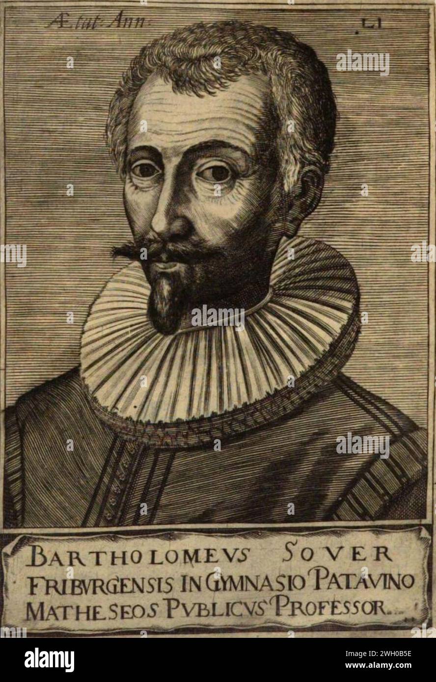 Bartholomaeus Sover. Engraved portrait Stock Photo - Alamy