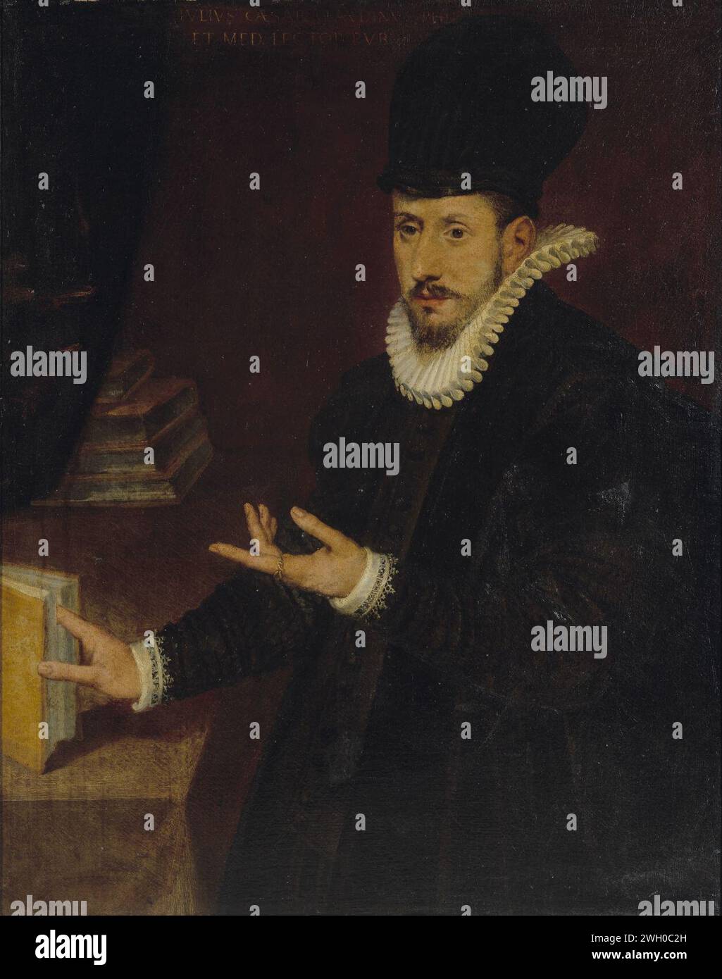 Bartolomeo passerotti portrait of a scholar three-quarter-length ...
