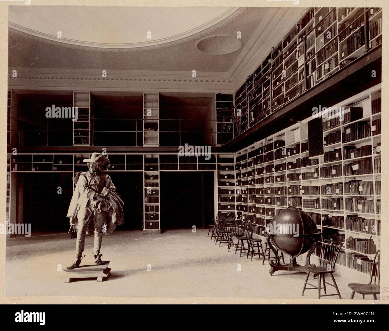 Barton Room with statue of Sir Harry Vane, construction of the McKim ...