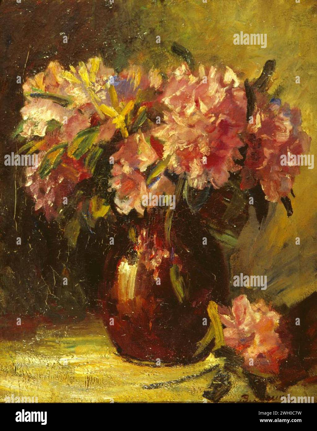 Baruch Lopes de Leao Laguna (1864-1943) - Vaas met bloemen Stock Photo ...