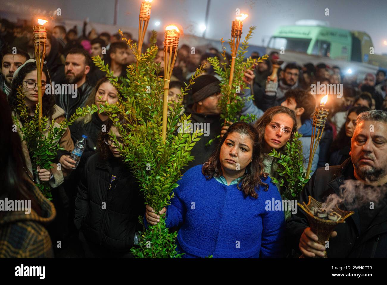Hatay, Turkey. 06th Feb, 2024. An Alevi community on the anniversary ...