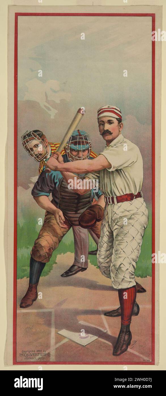Baseball player at bat, in front of catcher and umpire Stock Photo - Alamy