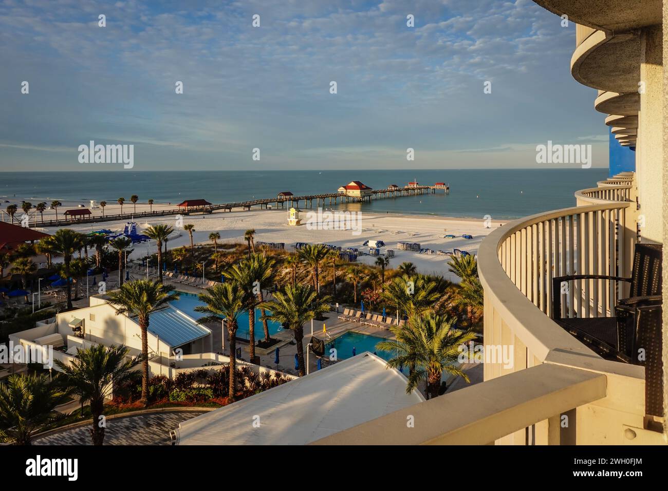 Pier 60, Clearwater, FL, view from a hotel balcony Stock Photo - Alamy