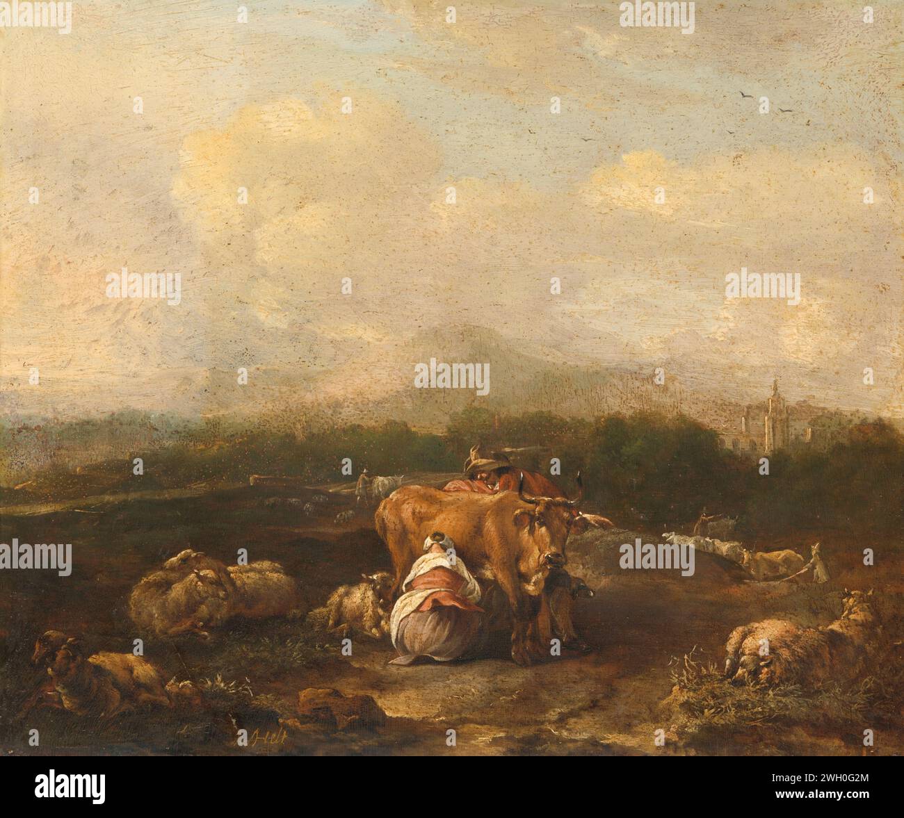 Italian Landscape With Cattle, Nicolaes van Helt Stockade, 1640 - 1669 ...