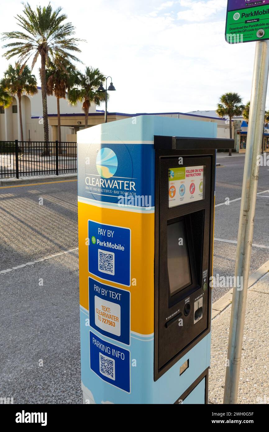 Clearwater, Florida parking meter Stock Photo - Alamy