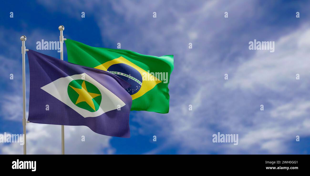 Cuiaba flag hi-res stock photography and images - Alamy