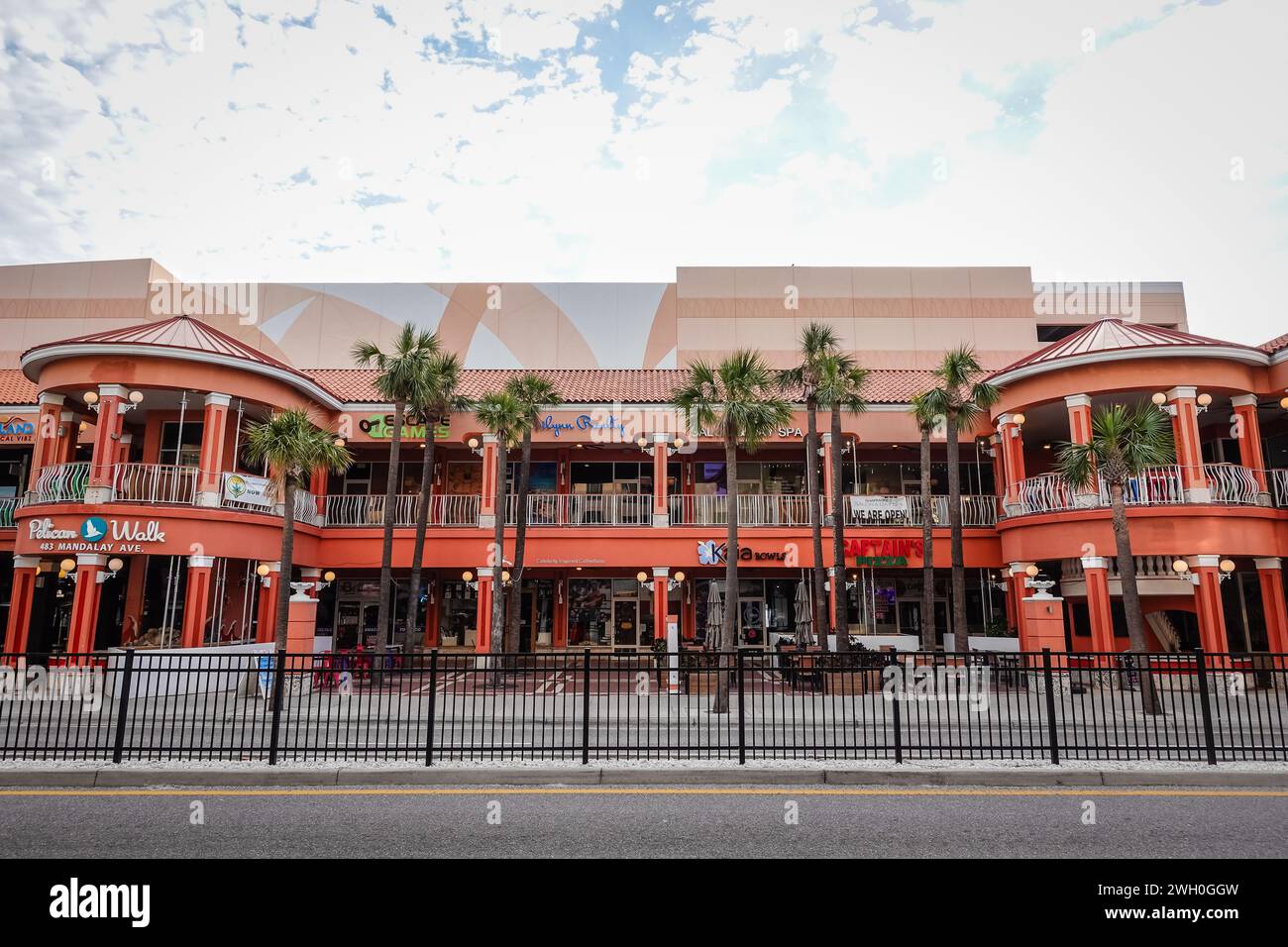Pelican Walk Plaza in Clearwater, Florida, stands out with its vibrant ...