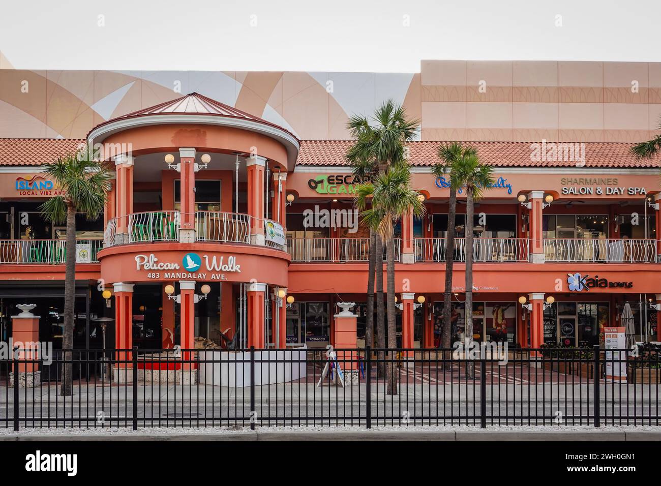 Pelican Walk Plaza in Clearwater, Florida, stands out with its vibrant ...