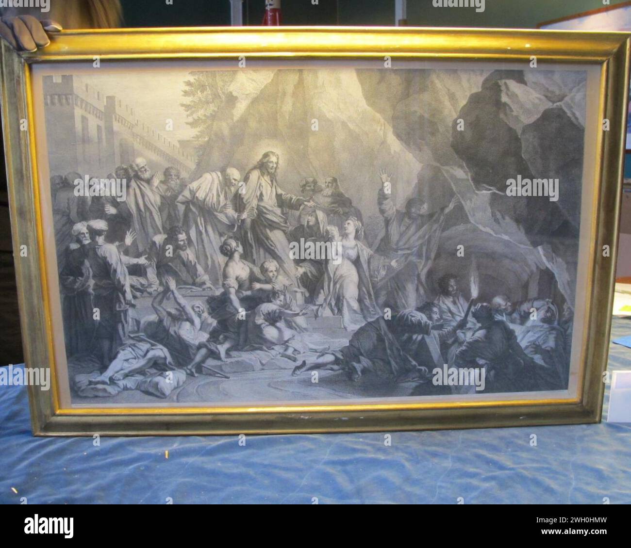 Jean Audran, Lazarus' opvækkelse Stock Photo - Alamy