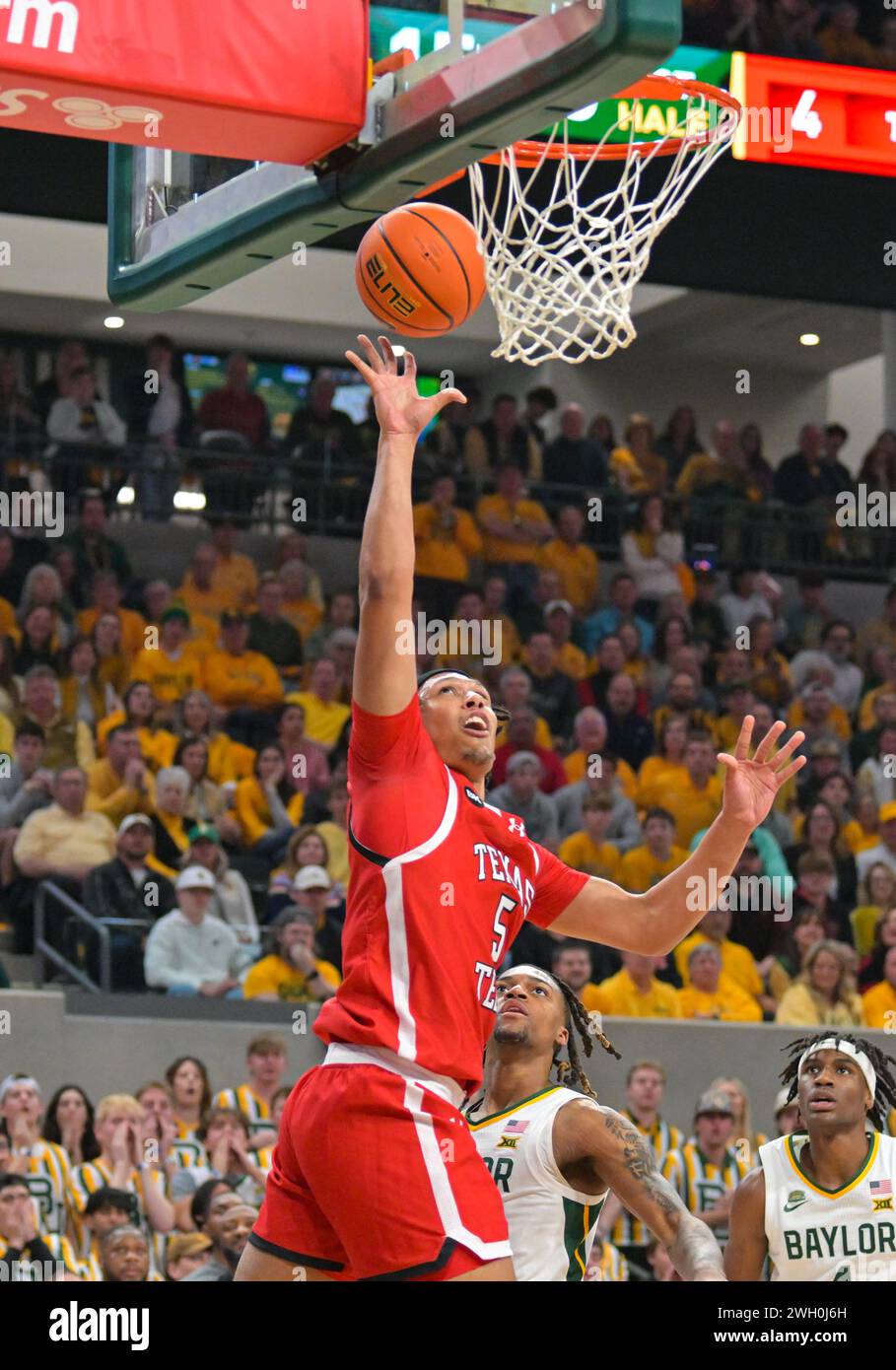 Waco, Texas, USA. 6th Feb, 2024. Texas Tech Red Raiders guard Darrion ...