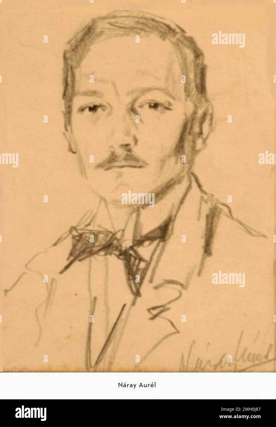 Náray Aurél, Önarckép Stock Photo - Alamy