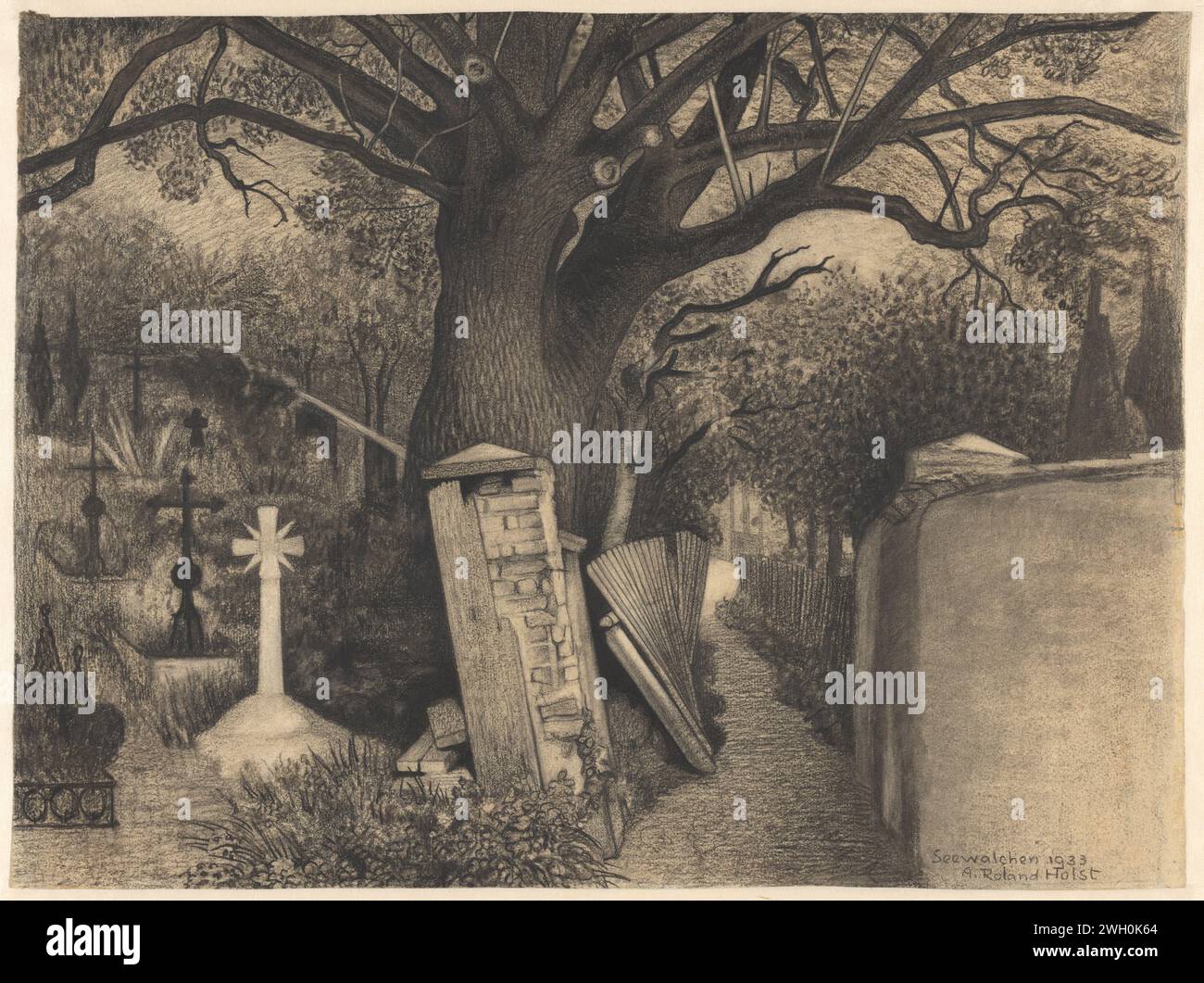 Expired Cemetery in Seewalchen am Attersee, Annie Roland Holst-De ...