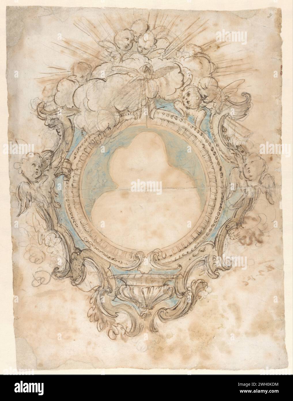 Design for a hanging holy water vessel, c. 1765 - c. 1775 Design for a ...