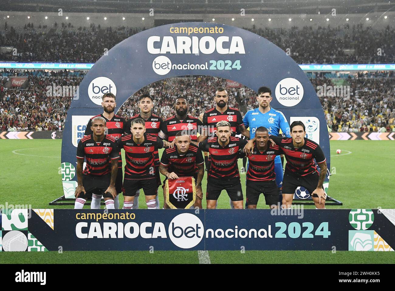 Rio de Janeiro, Brazil, February 4, 2024. Photograph of the Flamengo ...