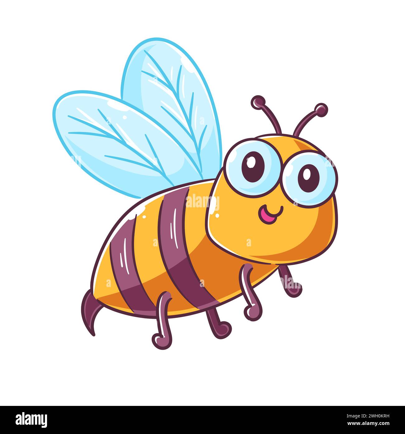 Cute bee set funny Cut Out Stock Images & Pictures - Alamy