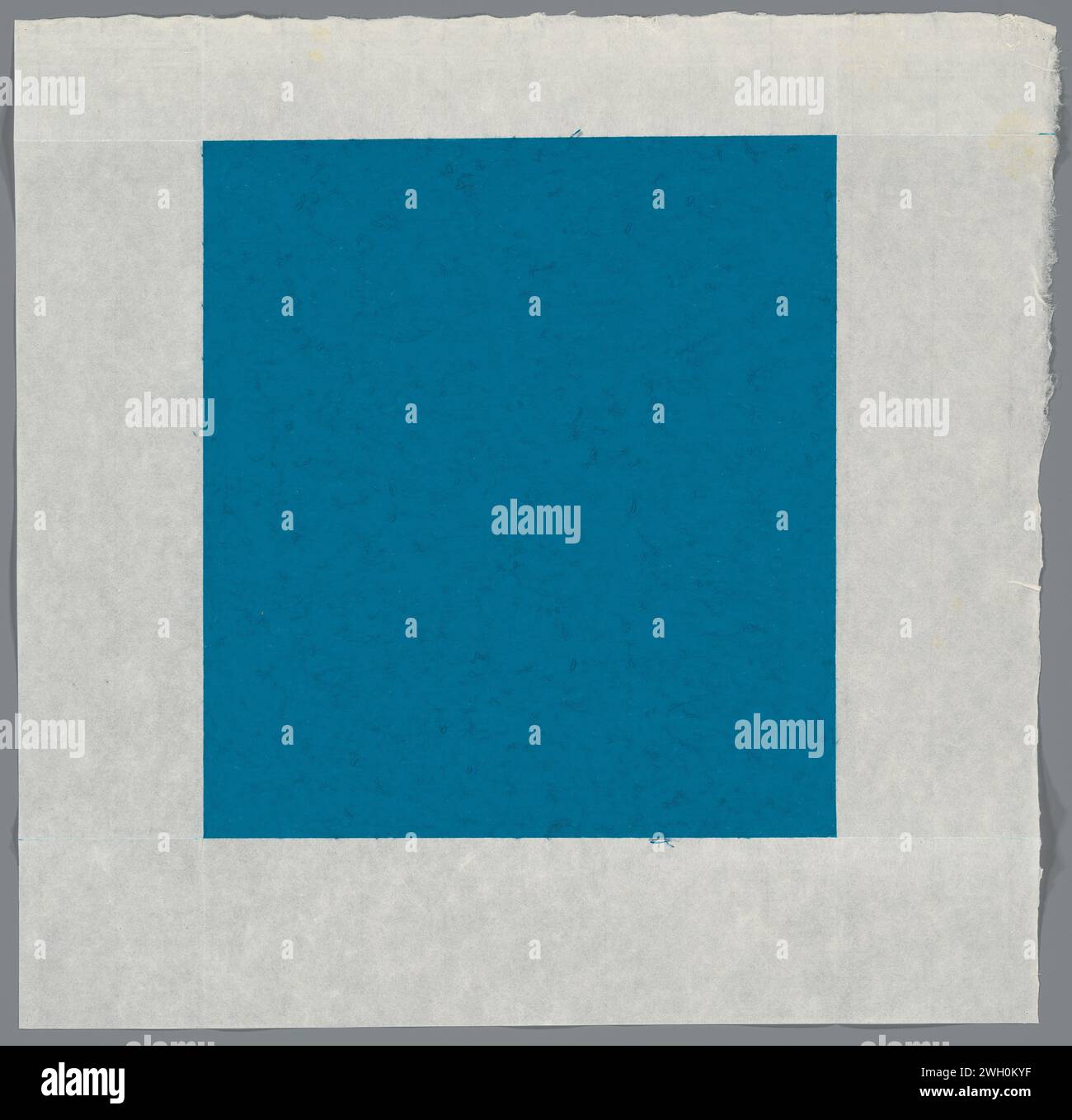 Folded Form, Maria van Elk, 1986 drawing A folded, blue, square shape. Netherlands Japanese ...