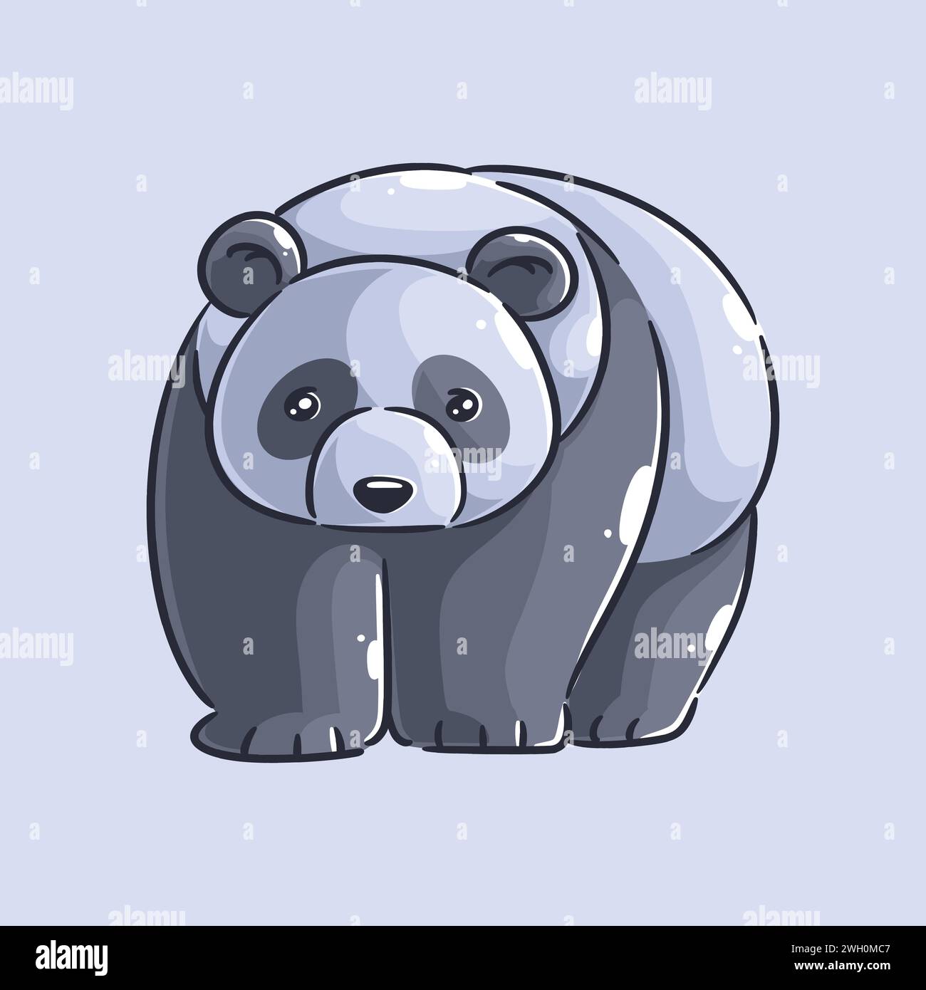 Hand drawn cute panda design - Hand drawn cute panda design Stock ...