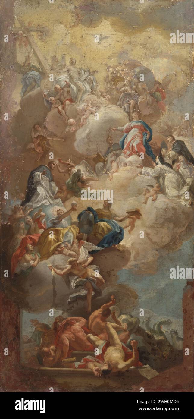 The Glorification of Saint Dominic, Francesco Solimena (copy after ...