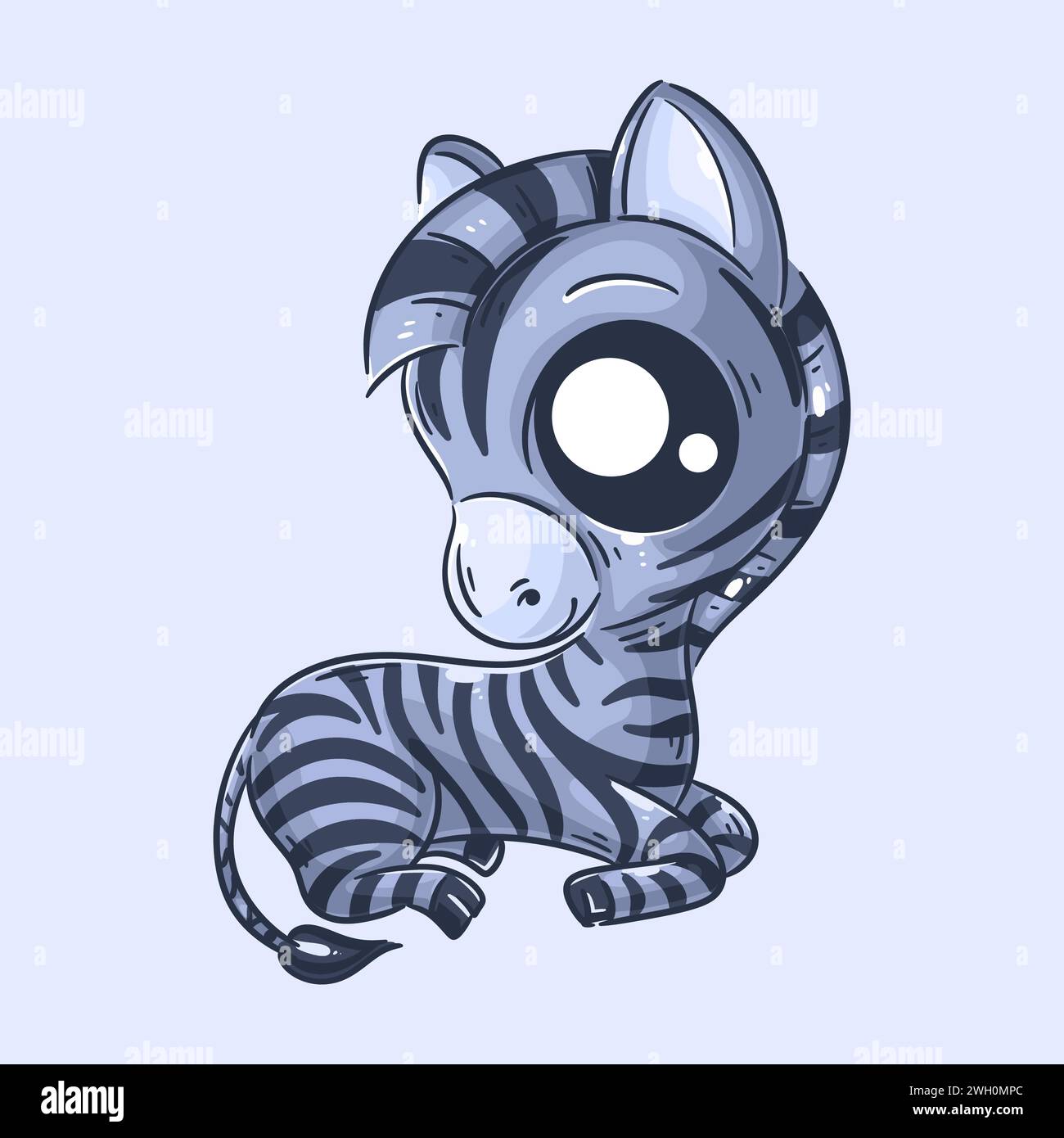 Cute zebras is standing cartoon vector Stock Vector Image & Art - Alamy